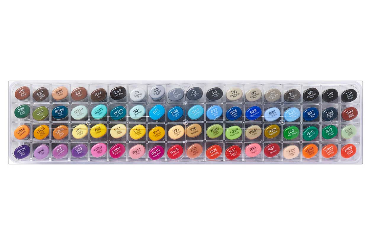 COPIC® Sketch 72PC Marker Set A | COPIC® Markers